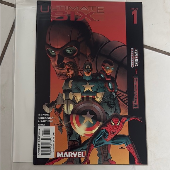 Marvel | Other | Marvel Ultimate Six Issue Comic With Red And Blue ...